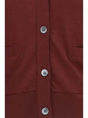Thom Browne V-neck Merino Wool Cardigan