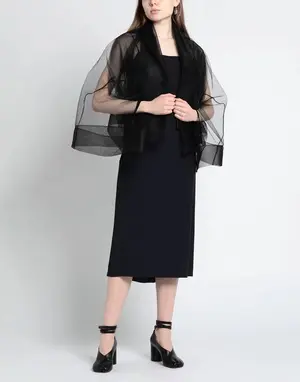 MAISON MARGIELA Solid-color Tulle Shawl Dress