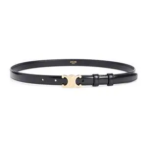 CELINE Celine Triomphe Leather Belt Women