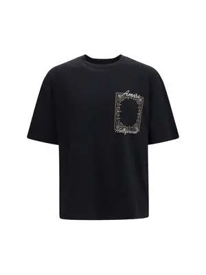 Amiri Ma Quad Bandana Os T-shirt - Black