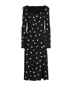 Dolce & Gabbana Polka-dot Bodycon Dress - Black