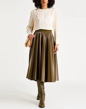 Chloé Solid Color Chiffon Top