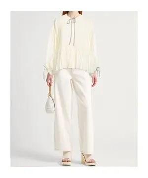 MAXCO. Tie Neck Top