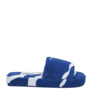 Burberry Two-tone Slide Sandals - Blue