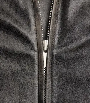 SYSTEM Leather Motorcycle Jacket