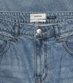 SYSTEM Coated Baggy Jeans