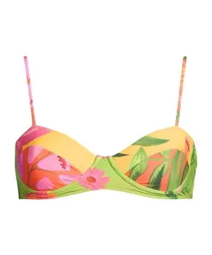 Farm Rio Floral Bikini Top - Green