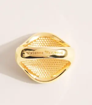 VIVIENNE WESTWOOD Plated Sterling Silver Orb Signet Ring
