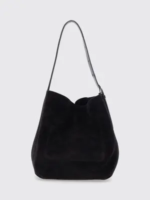 TOTEME Espresso Medium Suede Tote Bag