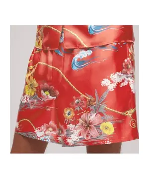 Gucci Printed Polyester Poplin Swim Shorts - Multi-color