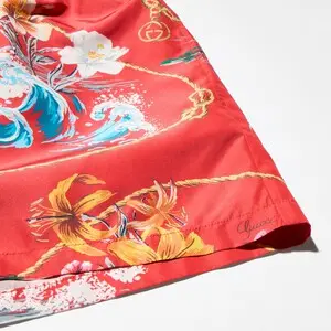 Gucci Printed Polyester Poplin Swim Shorts - Multi-color
