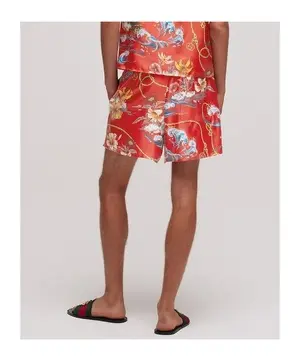 Gucci Printed Polyester Poplin Swim Shorts - Multi-color