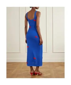 Staud Pietro Crochet Embroidered Dress