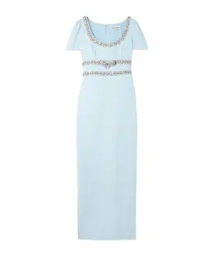 SELF-PORTRAIT Embellished Maxi Dress - Blue