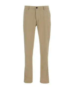 Incotex Straight-leg Cotton Trousers - Beige