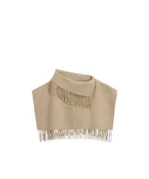 BY MALENE BIRGER Turtla Fringed Bib Scarf - No