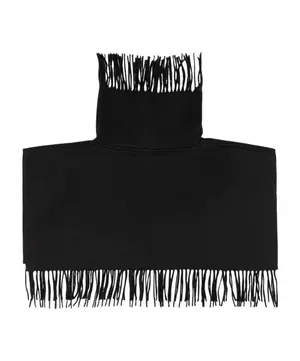 BY MALENE BIRGER Turtla Wool Tassel Scarf - Black
