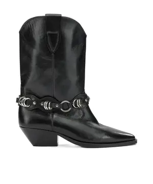 Isabel Marant Étoile Duerto Chain Cowboy Boots - Black