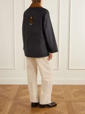 Barbour Treeton Corduroy-trimmed Cotton Jacket