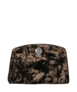 LIFFNER Pushlock Velvet Clutch - Brown