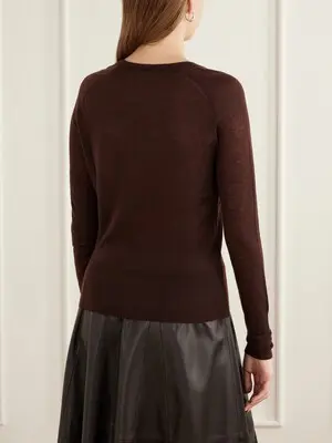 JOSEPH Cetus Cashair Cashmere Sweater - Brown