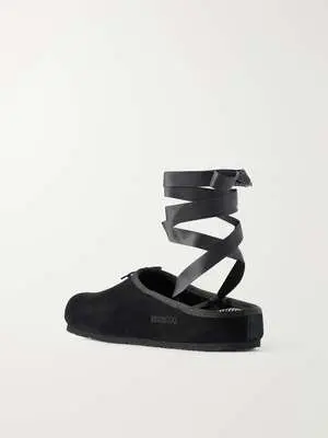 BIRKENSTOCK Repetto Opera Bow-embellished Suede Mules