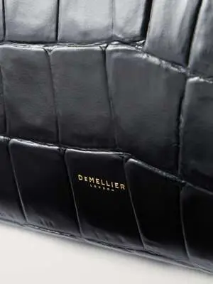 DEMELLIER The Stockholm Crocodile-effect Leather Shoulder Bag
