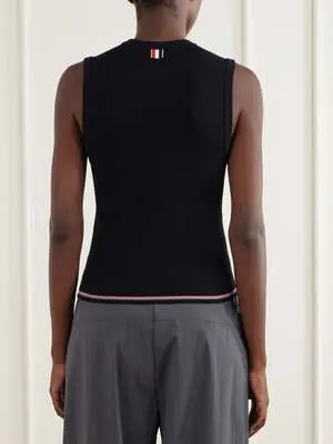 Thom Browne Ribbed Merino Wool Tank