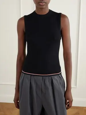 Thom Browne Ribbed Merino Wool Tank