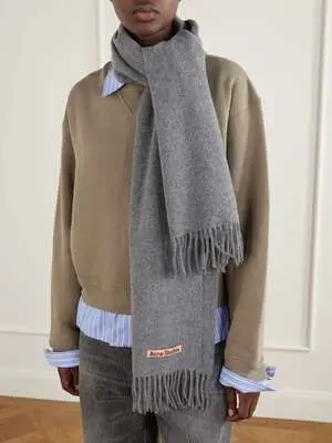 Acne Studios Fringe-detail Wool Scarf