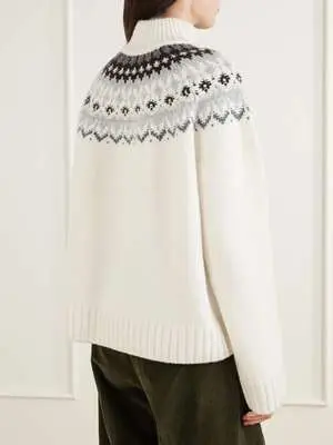Arch4 Saint Gervais Fair Isle Cashmere Half-zip Sweater