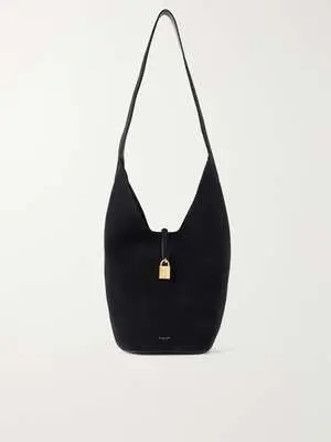 DEMELLIER The Sienna Suede Shoulder Bag - Black
