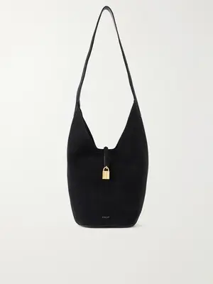 DEMELLIER The Sienna Suede Shoulder Bag - Black