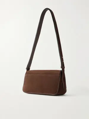 DEMELLIER The New York Crossbody Suede Shoulder Bag - Brown