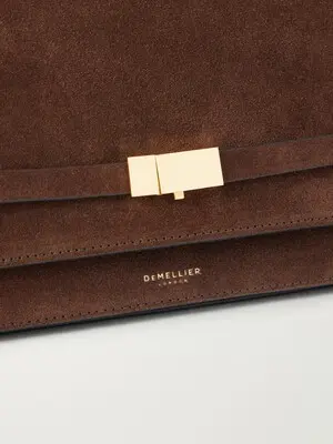 DEMELLIER The New York Crossbody Suede Shoulder Bag - Brown