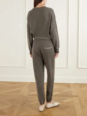 Arch4 Elsa Ribbed Cashmere Sweater And Pants Set