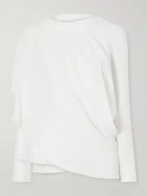 ANDRES OTALORA Una Luz Silk-georgette Blouse