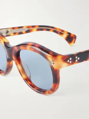 JACQUES MARIE MAGE Jennie Round-frame Acetate Sunglasses