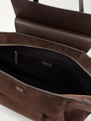 DEMELLIER The Brooklyn Suede Shoulder Bag - Brown