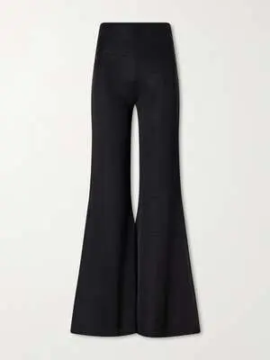 THE PARK Jane Lyocell Flared Pants - Black