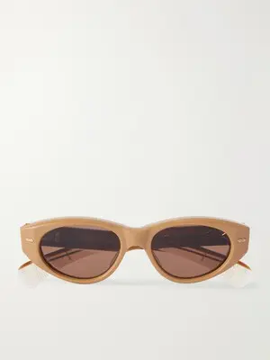 JACQUES MARIE MAGE Krasner Cat-eye Acetate Sunglasses - Brown
