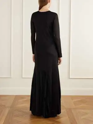 THE PARK Eileen Ruffled Lyocell Maxi Dress