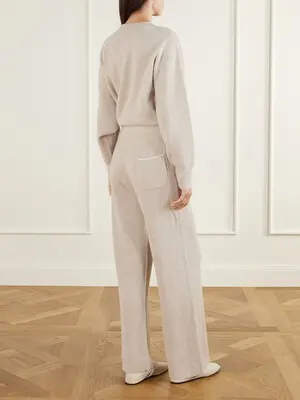 Arch4 Partridges Ribbed Cashmere Sweater And Pants Set