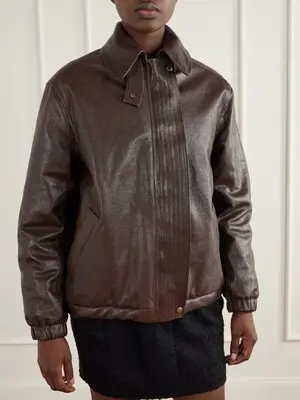 Magda Butrym Leather Blouson Jacket