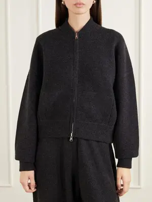 Arch4 New Jace Cashmere Zip-up Cardigan - Gray