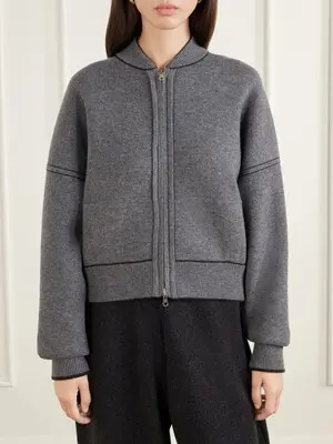 Arch4 New Jace Cashmere Zip-up Cardigan - Gray