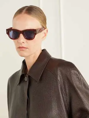 JACQUES MARIE MAGE Chelsea Square-frame Tortoiseshell Acetate Sunglasses