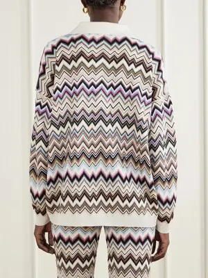 Missoni Striped Knitted Polo Sweater - Multi