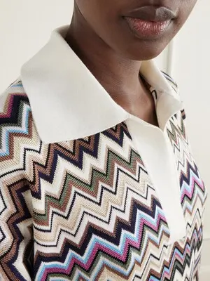 Missoni Striped Knitted Polo Sweater - Multi