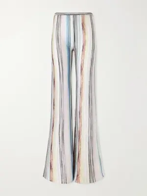 Missoni Striped Knitted Flared Pants - Multi
